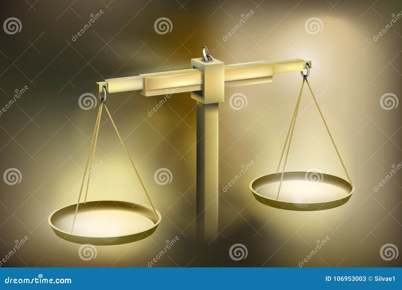 Gold Balance. Vector Illustration. Stock Vector - Illustration of light ...