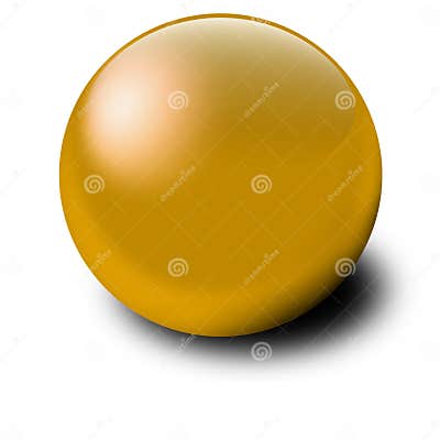 Gold ball stock illustration. Illustration of golden, three - 4646371