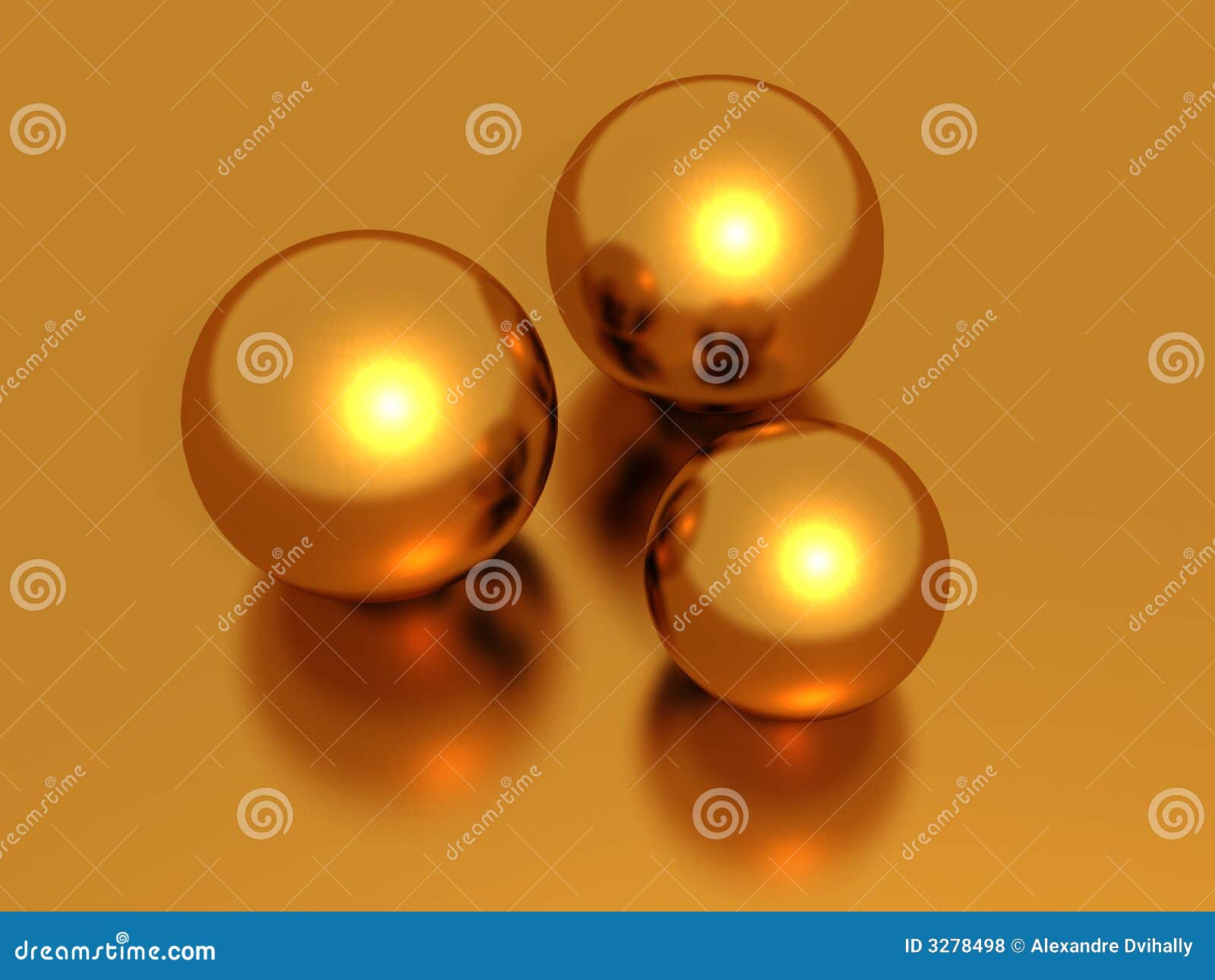 Gold Balls stock illustration. Illustration of objects - 3278498
