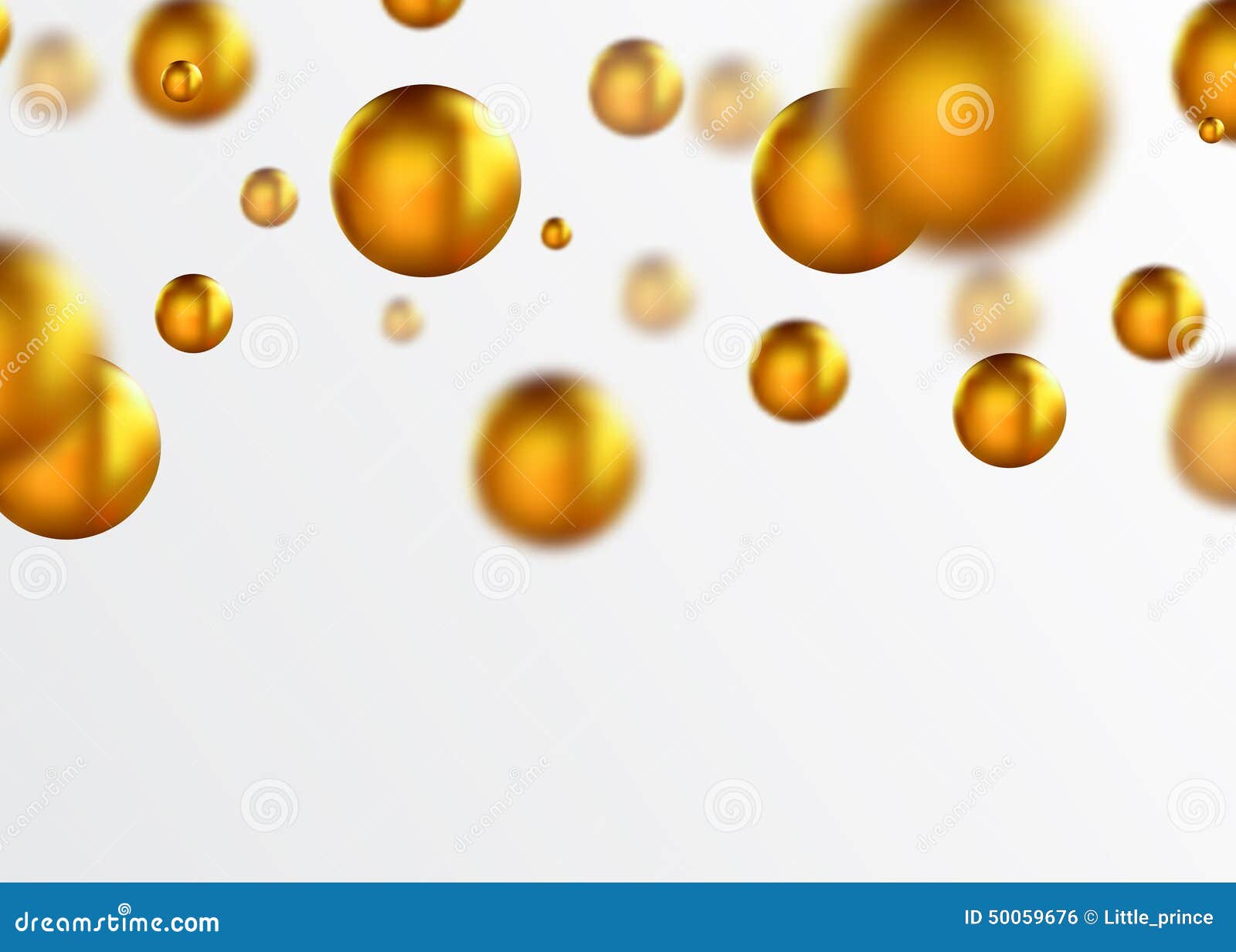 Gold Balls Abstract Background Stock Illustration - Illustration of ...