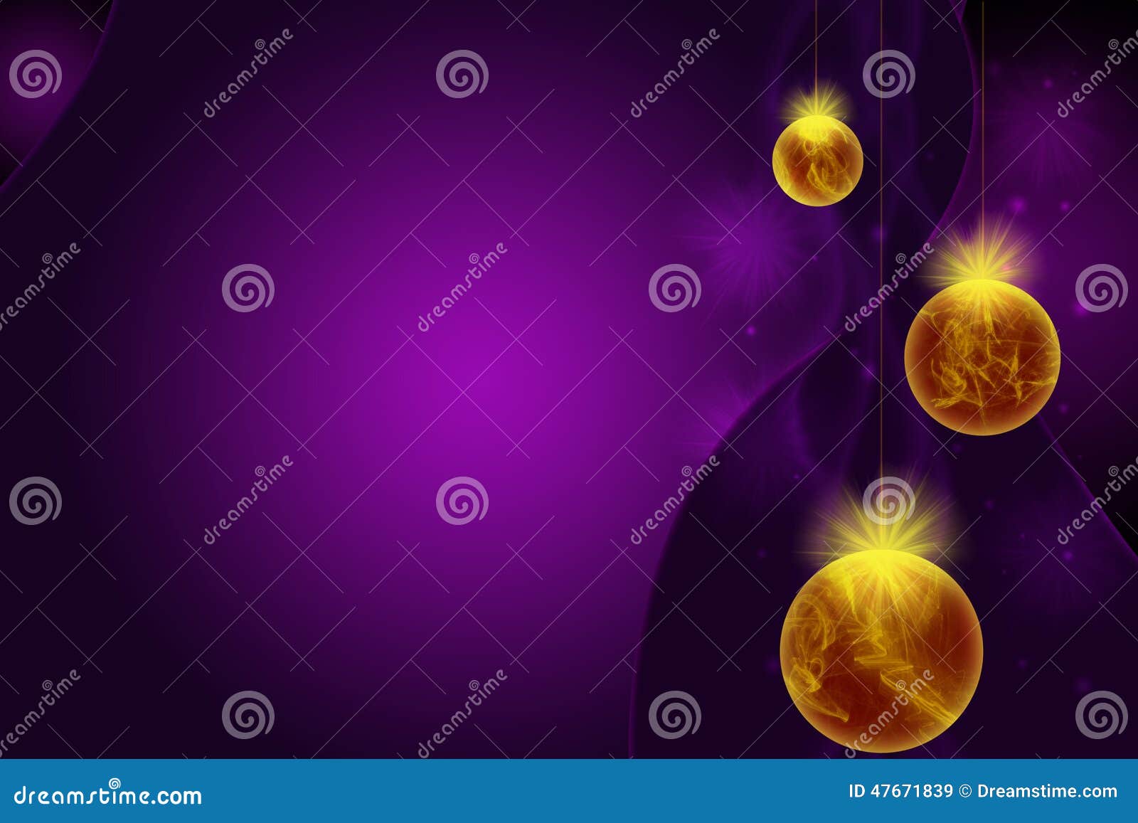 Gold balls stock illustration. Illustration of gold, christmas - 47671839