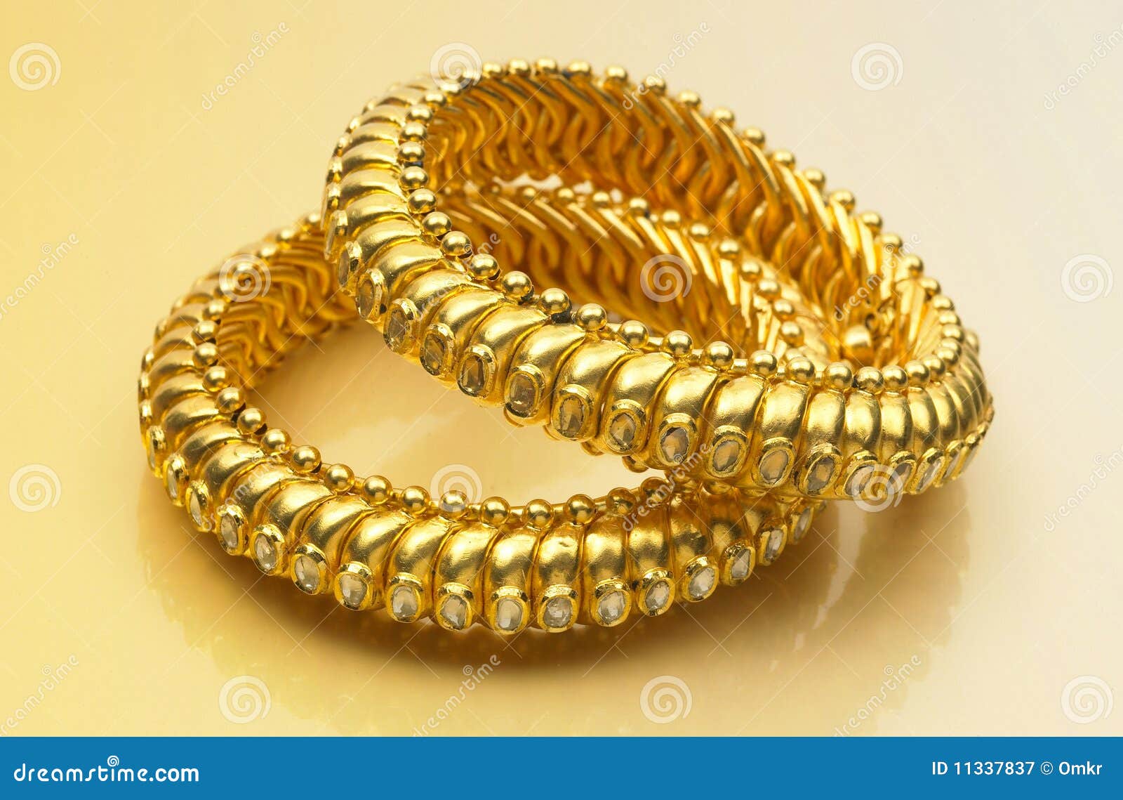 Gold bangles stock image. Image of accessory, handmade - 11337837