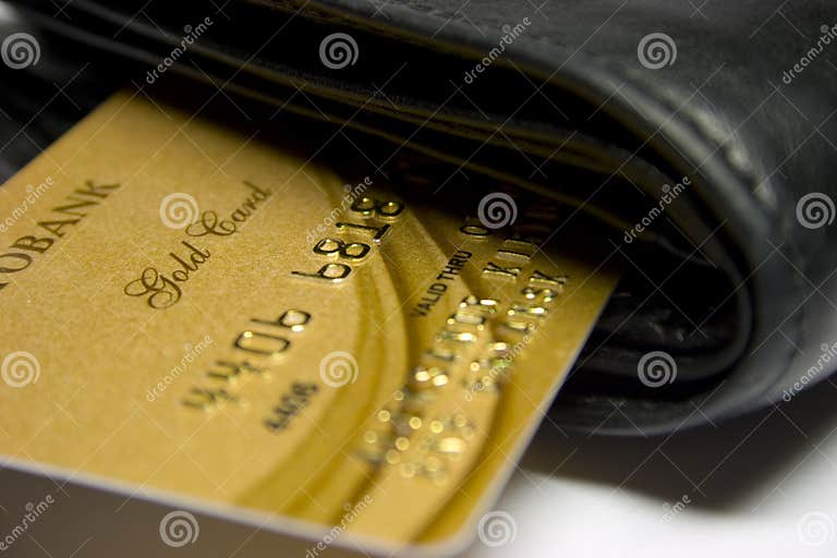 Gold bank card stock image. Image of scope, close, backdrop - 10564181