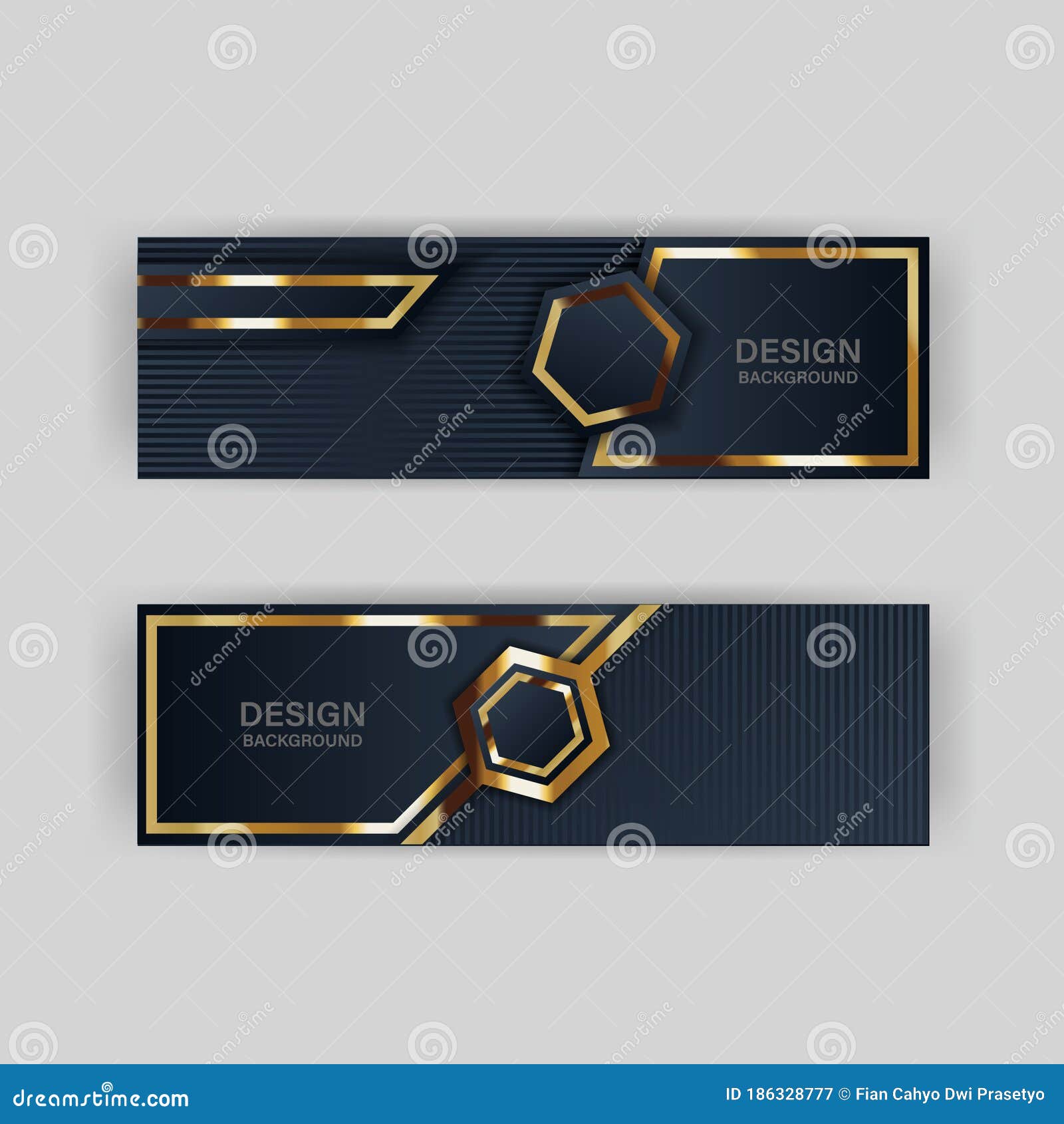 Gold Banner Design with Minimalist Modern Style Gold Luxury Stock ...