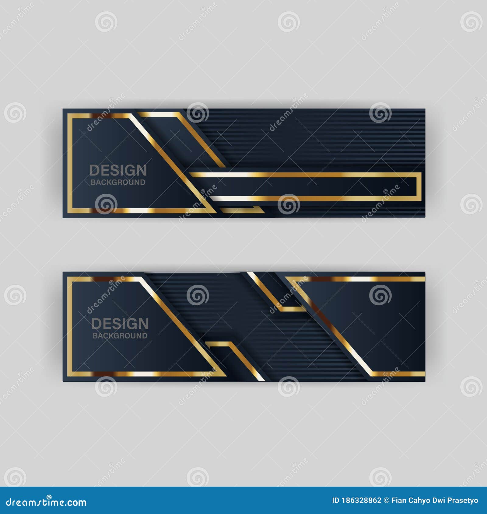 Gold Banner Design with Minimalist Modern Style Gold Luxury Stock ...