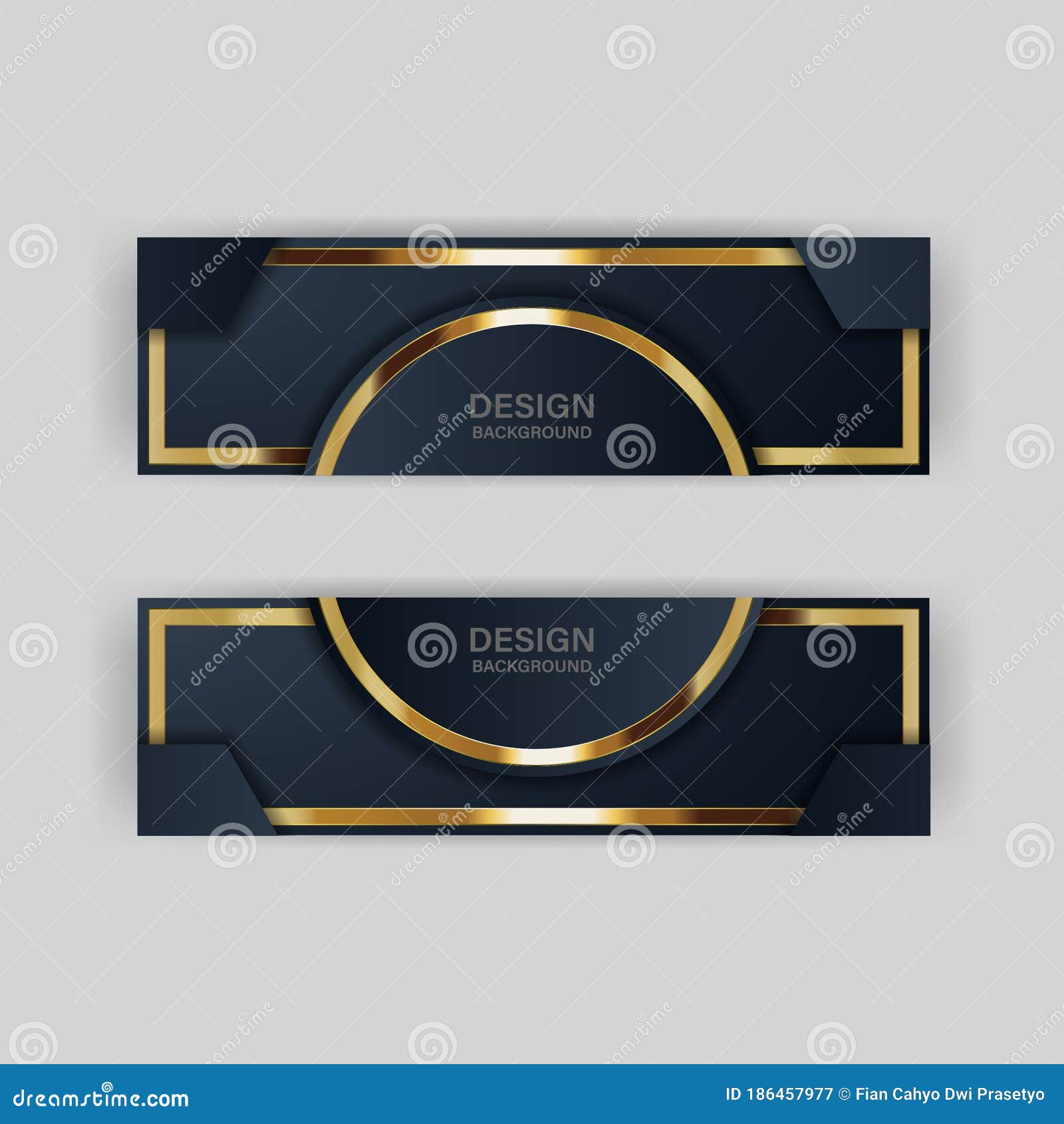 Gold Banner Design with Minimalist Modern Style Gold Luxury Stock ...