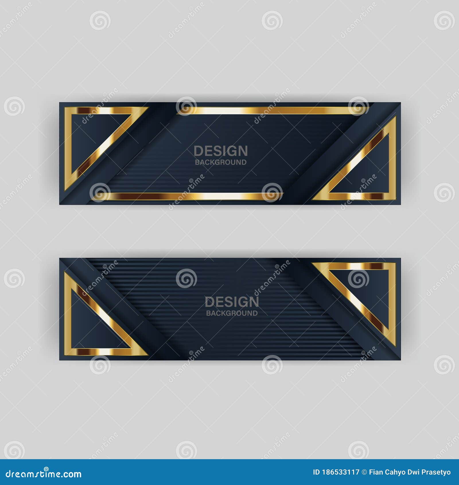 Gold Banner Design with Minimalist Modern Style Gold Luxury Stock ...