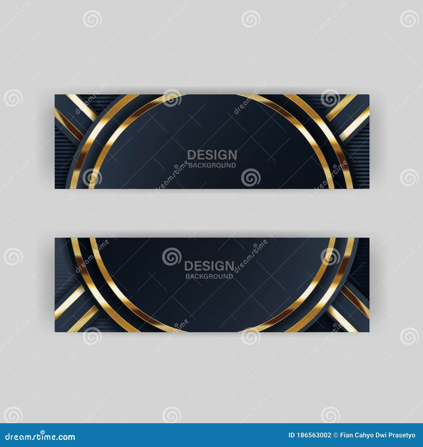 Gold Banner Design with Minimalist Modern Style Gold Luxury Stock ...