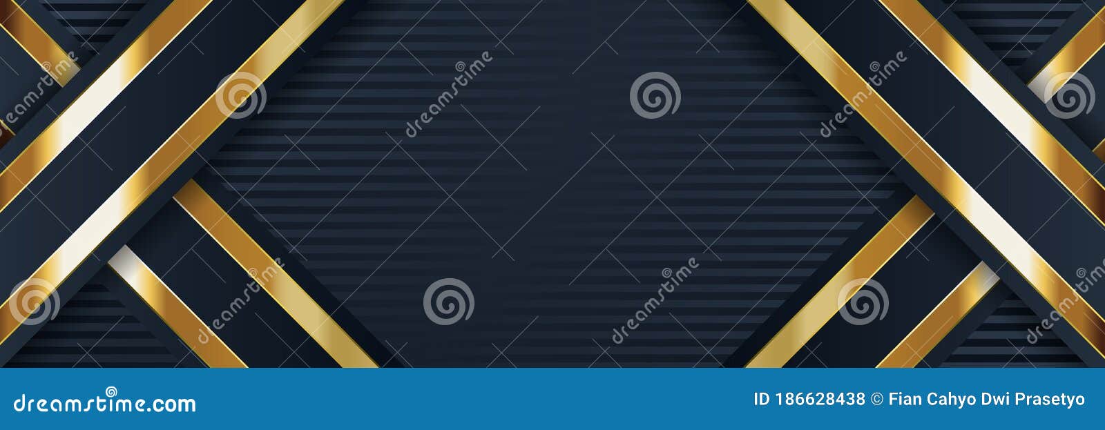 Gold Banner Design with Minimalist Modern Style Gold Luxury Stock ...