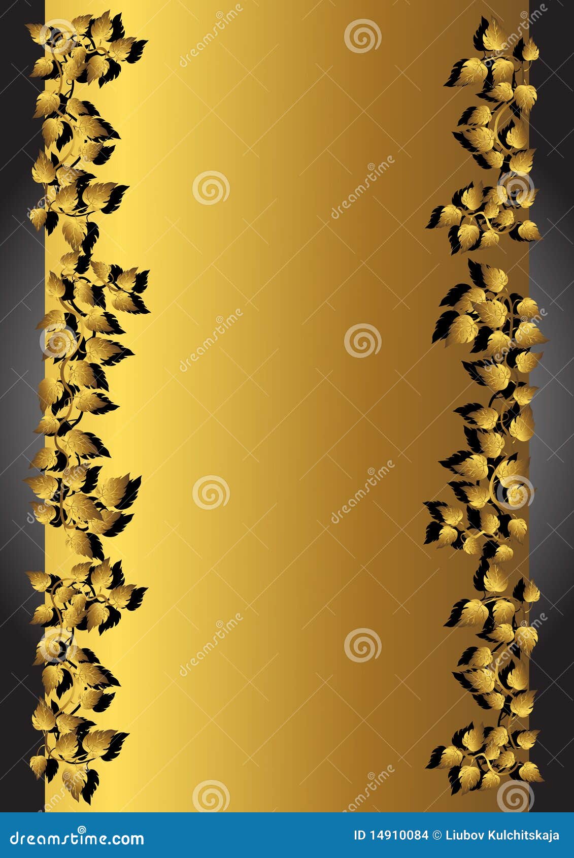 Gold Banner. Vector Illustration. Stock Vector - Illustration of ...
