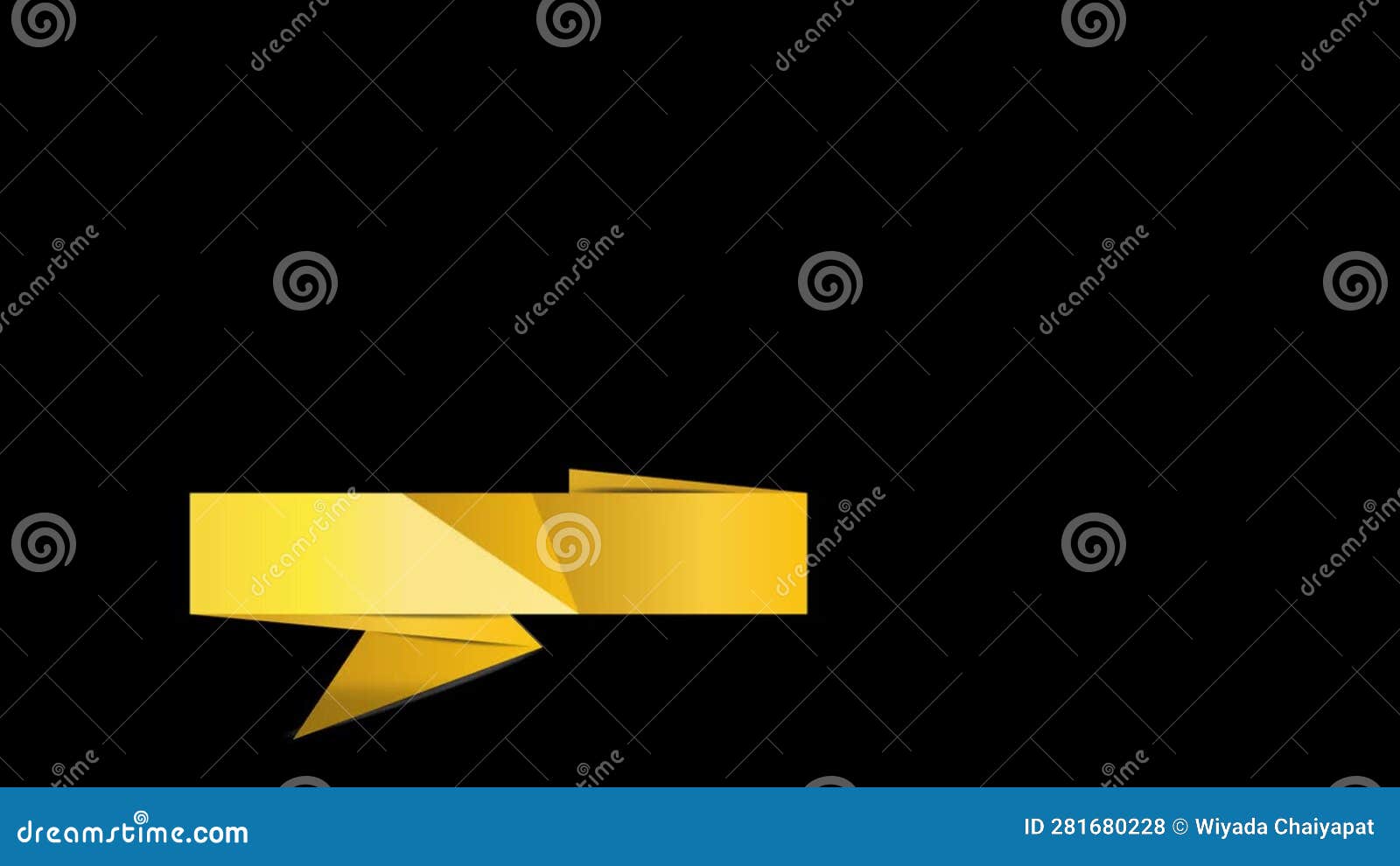 Gold Banners with Moving Shadow Stock Footage - Video of design, slate ...