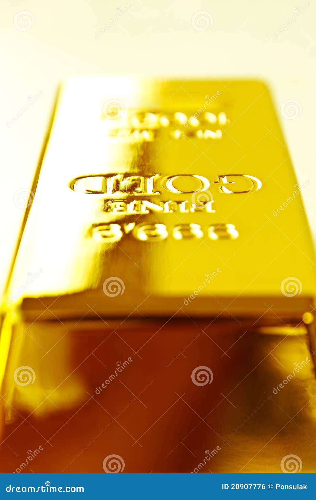 Gold bar stock photo. Image of reflection, abstract, price - 20907776