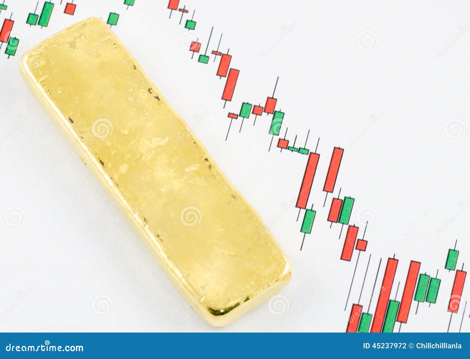 Gold bar stock photo. Image of analyzing, chart, investment - 45237972