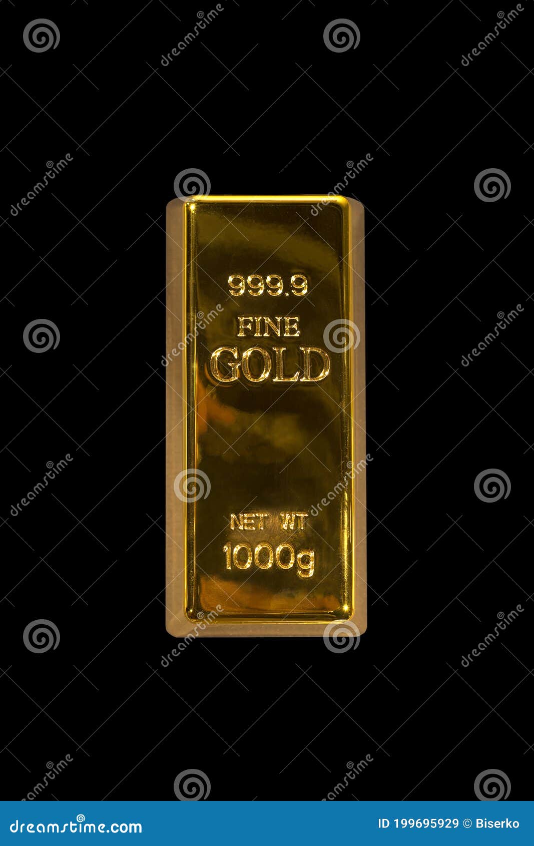999.9 gold bar stock image. Image of isolated, block - 199695929