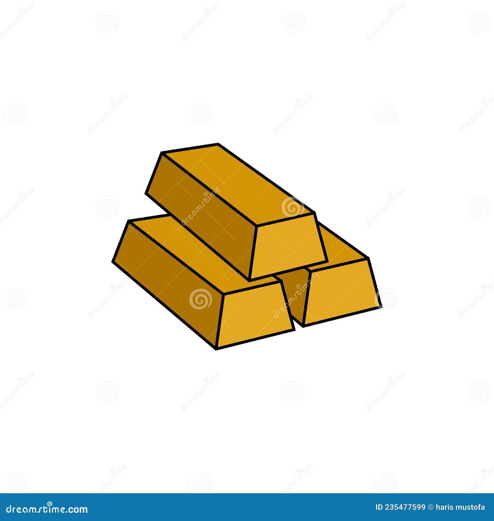 Gold Bar Icon Design Template Vector Isolated Illustration Stock ...