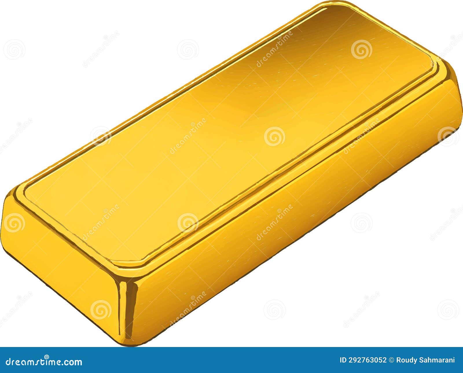 Gold Bar Illustration Vector Format Stock Illustration - Illustration ...