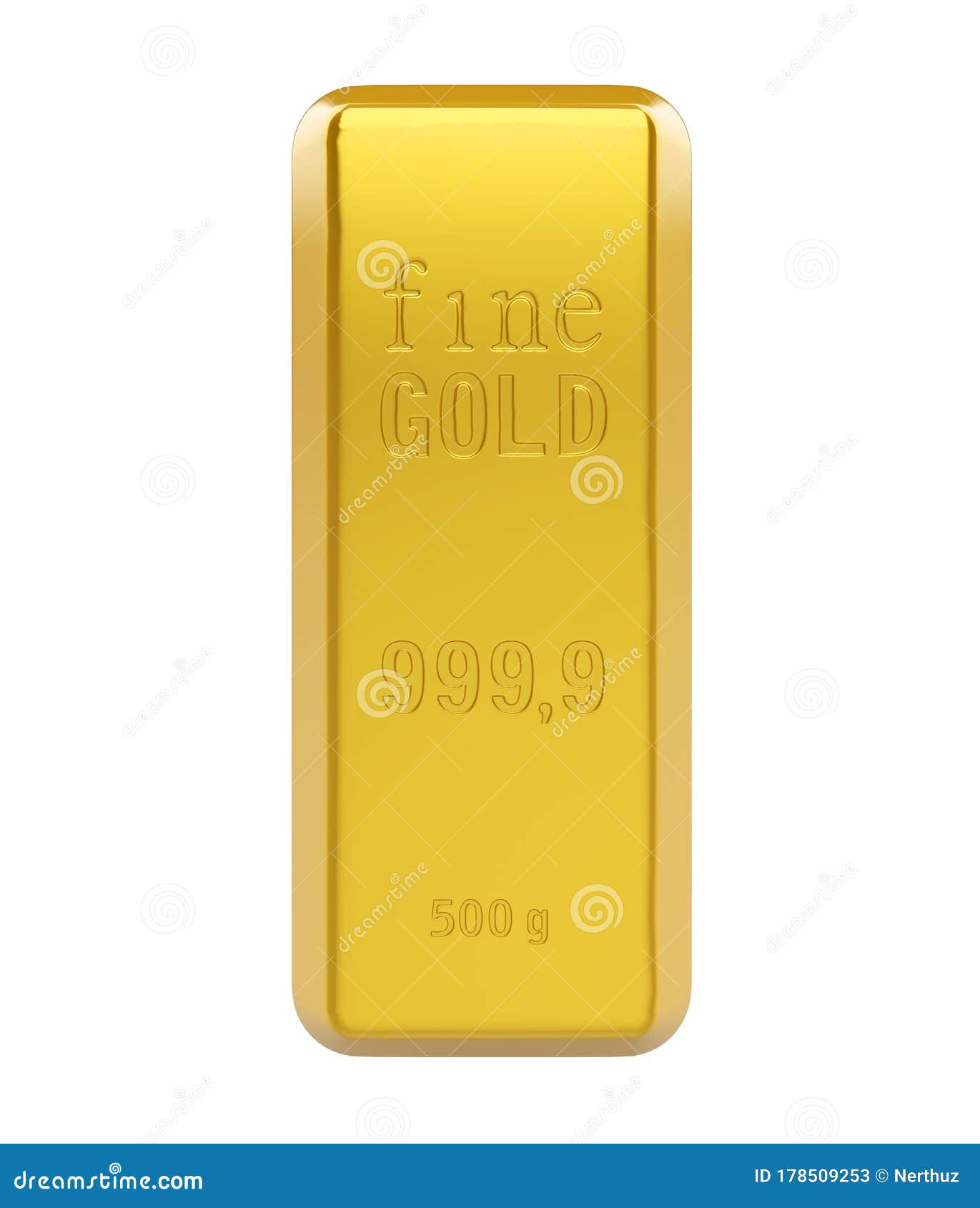 Gold Bar Isolated stock illustration. Illustration of currency - 178509253