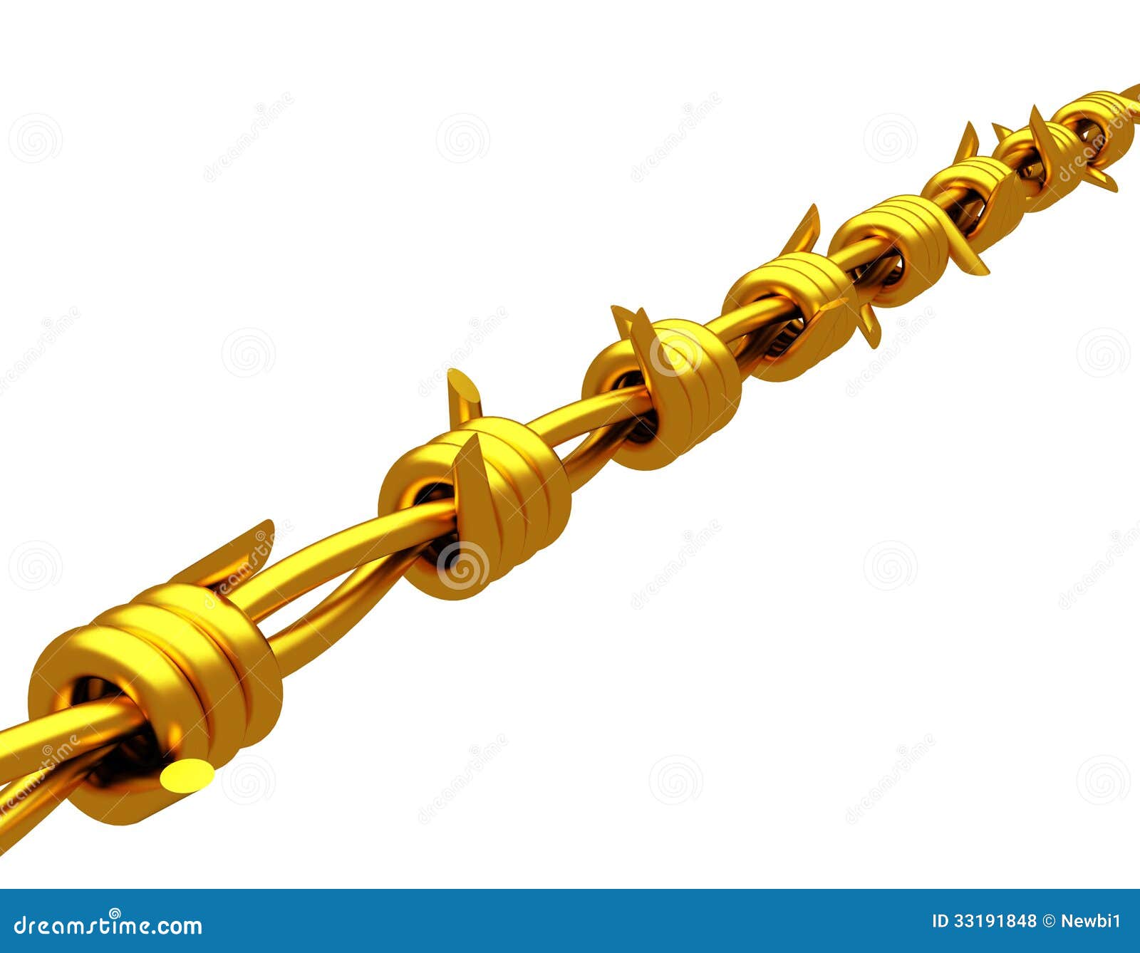 Gold - Barbed wire stock illustration. Illustration of background ...