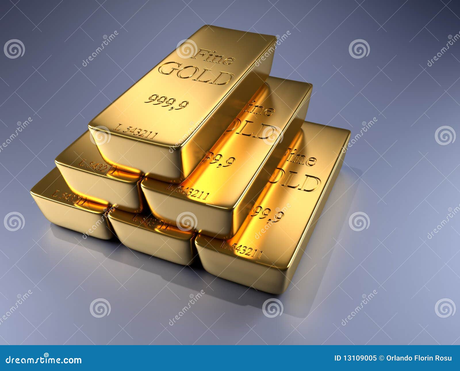 Gold bars stock illustration. Illustration of bricks - 13109005