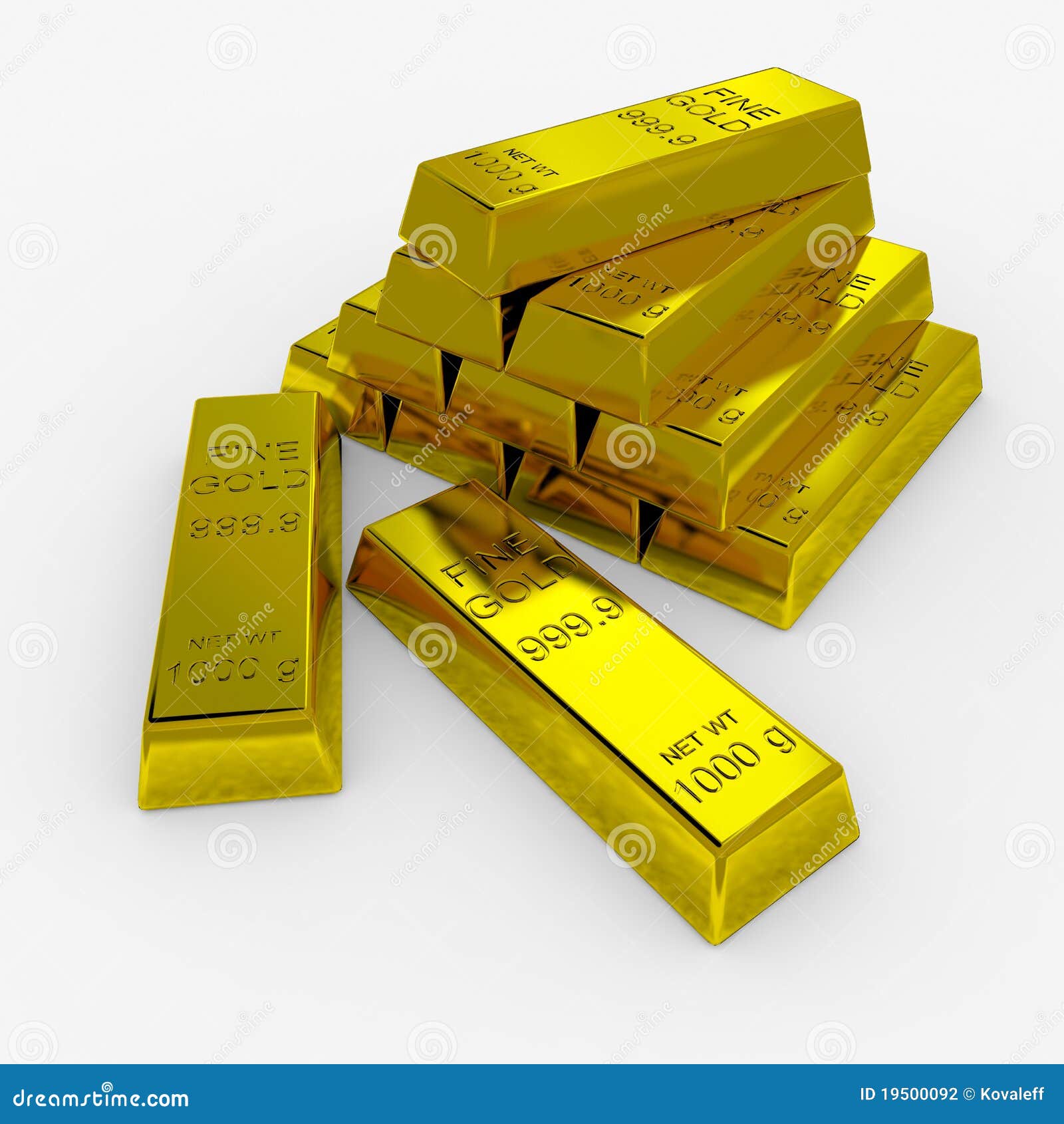 Gold Bars stock illustration. Illustration of heavy, bullion - 19500092