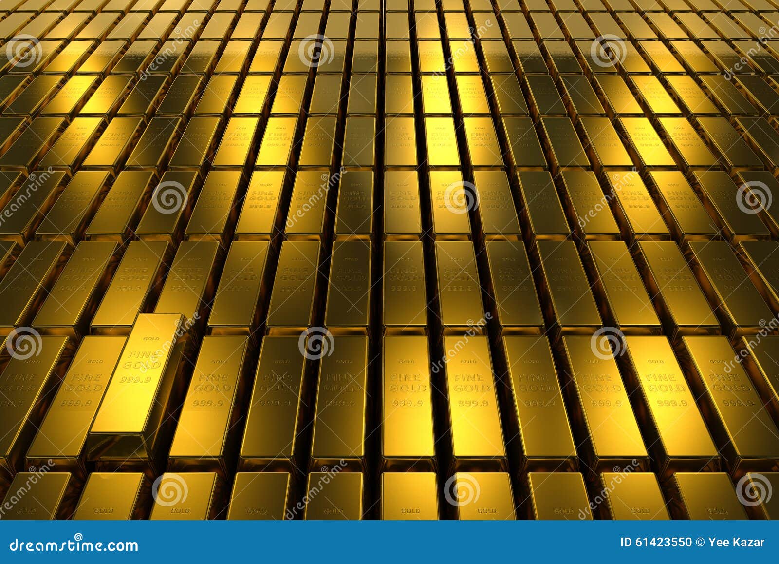Gold Bars Block Three Dimension Concept Background Stock Photo - Image ...