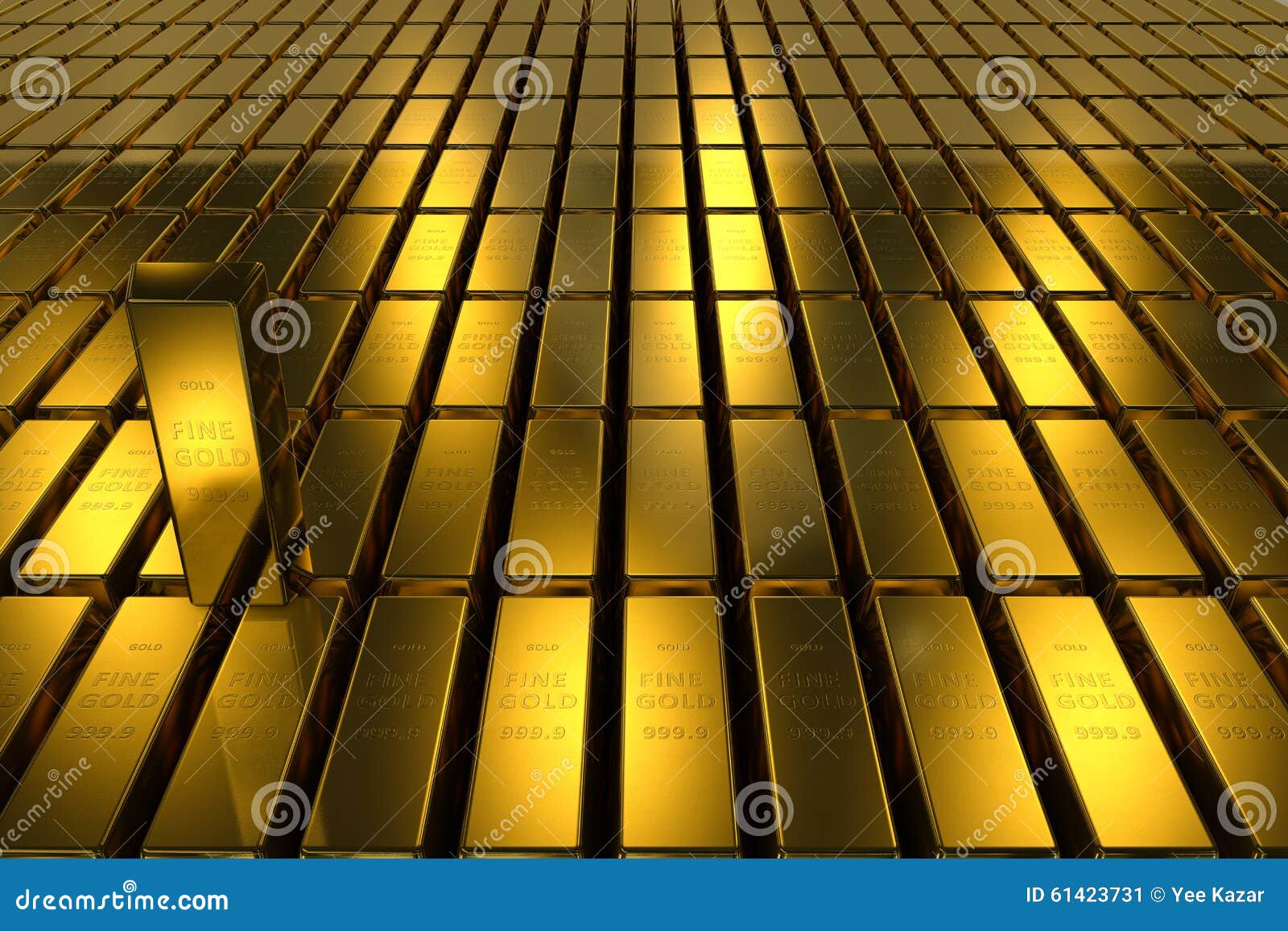 Gold Bars Block Three Dimension Concept Background Stock Image - Image ...