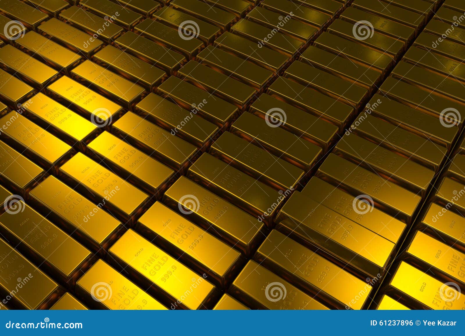 Gold Bars Block Three Dimension Concept Stock Photo - Image of commerce ...