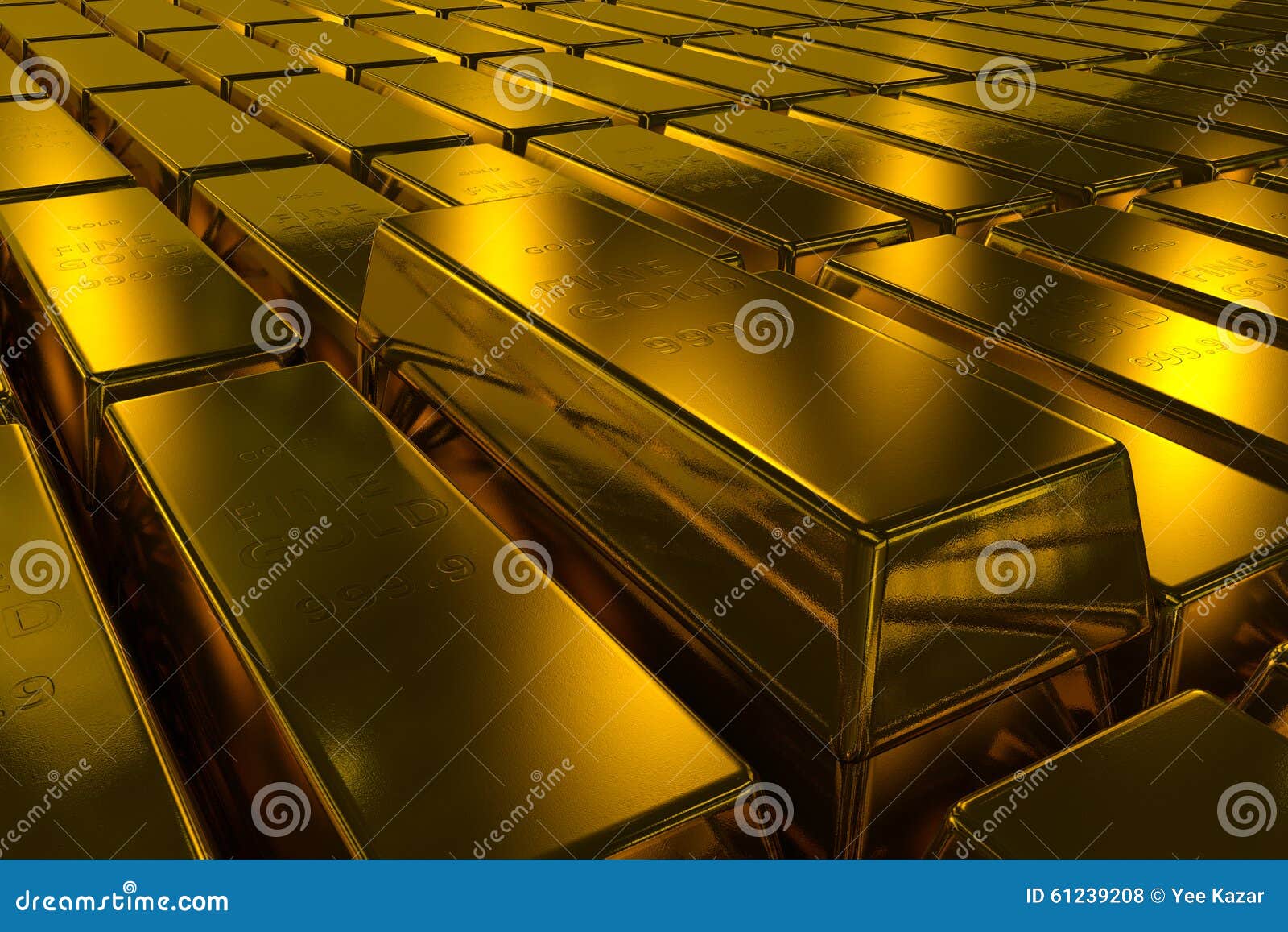 Gold Bars Block Three Dimension Concept Stock Photo - Image of profit ...