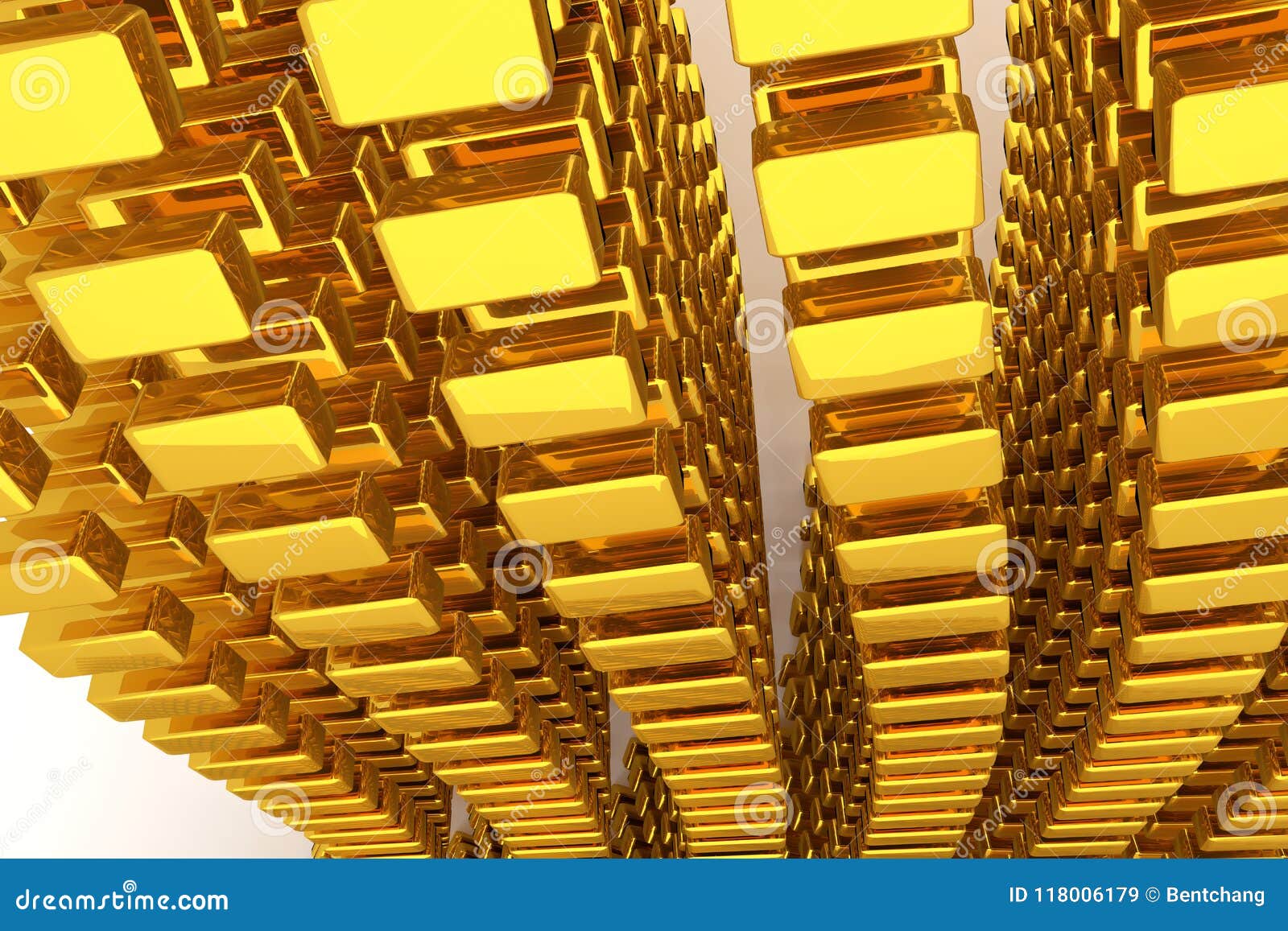 Gold Bars or Bricks, Floating Around, Modern Style Background or ...