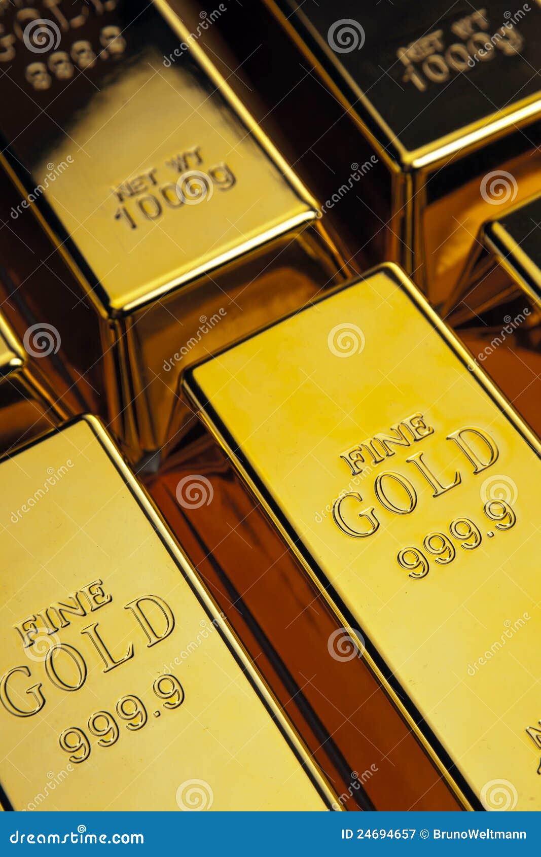 Gold bars closeup stock image. Image of dollar, luck - 24694657