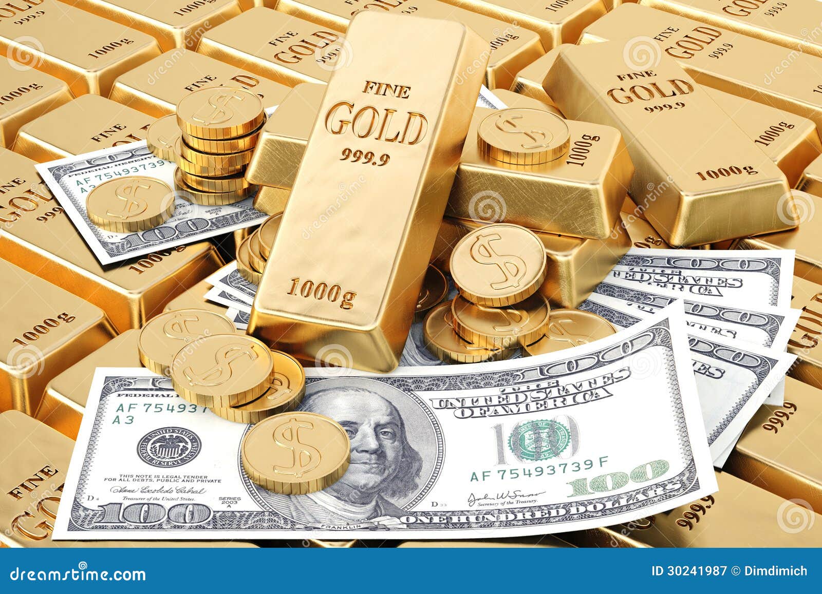 Bullion stock illustration. Illustration of coin, market - 30241987