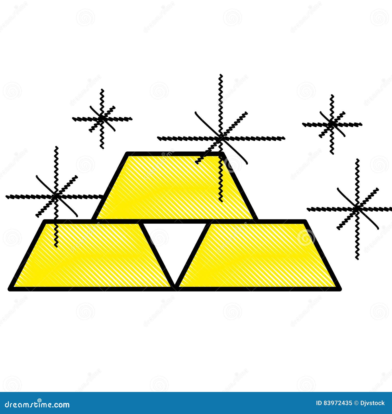 Gold bars icon image stock illustration. Illustration of forgings ...