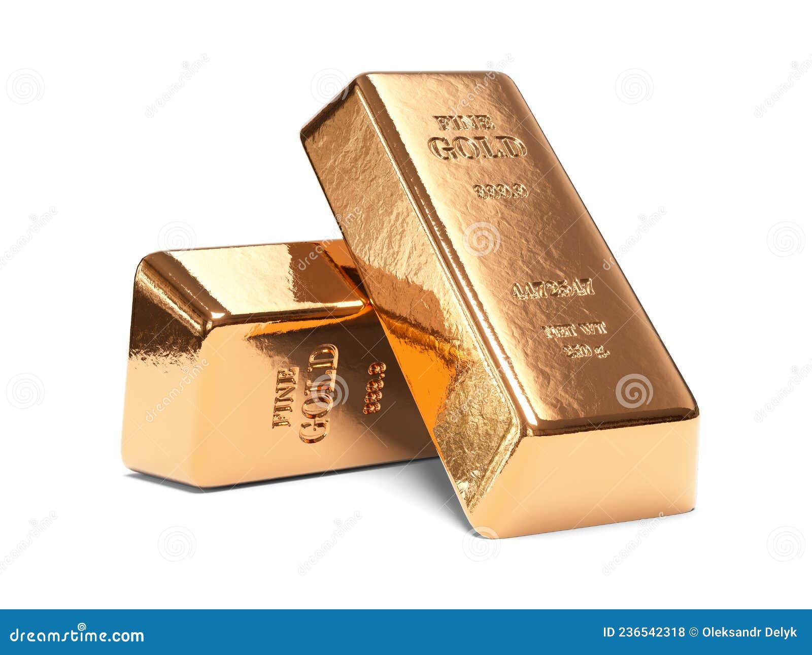 Gold ingots stock photo. Image of metallic, metal, precious - 236542318