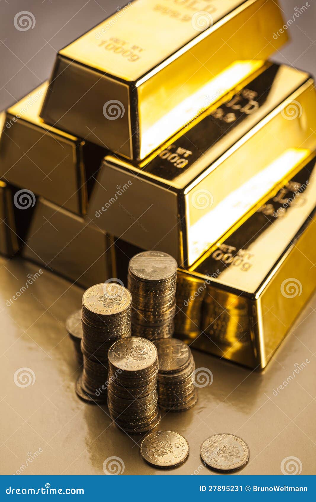 Gold Bars! Money and Financial Top View Stock Image - Image of market ...