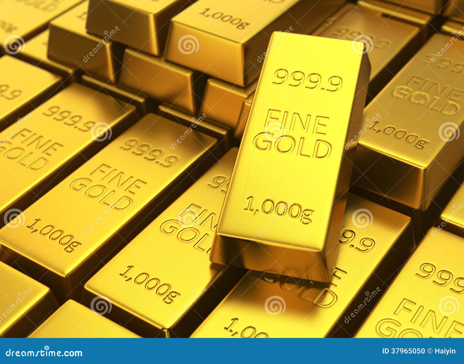 Gold bars in rows stock illustration. Illustration of golden - 37965050
