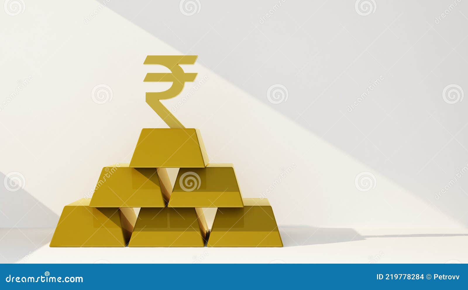 Rupee Currency Symbol On Round Sticker With Blue Backdrop. Cartoon ...