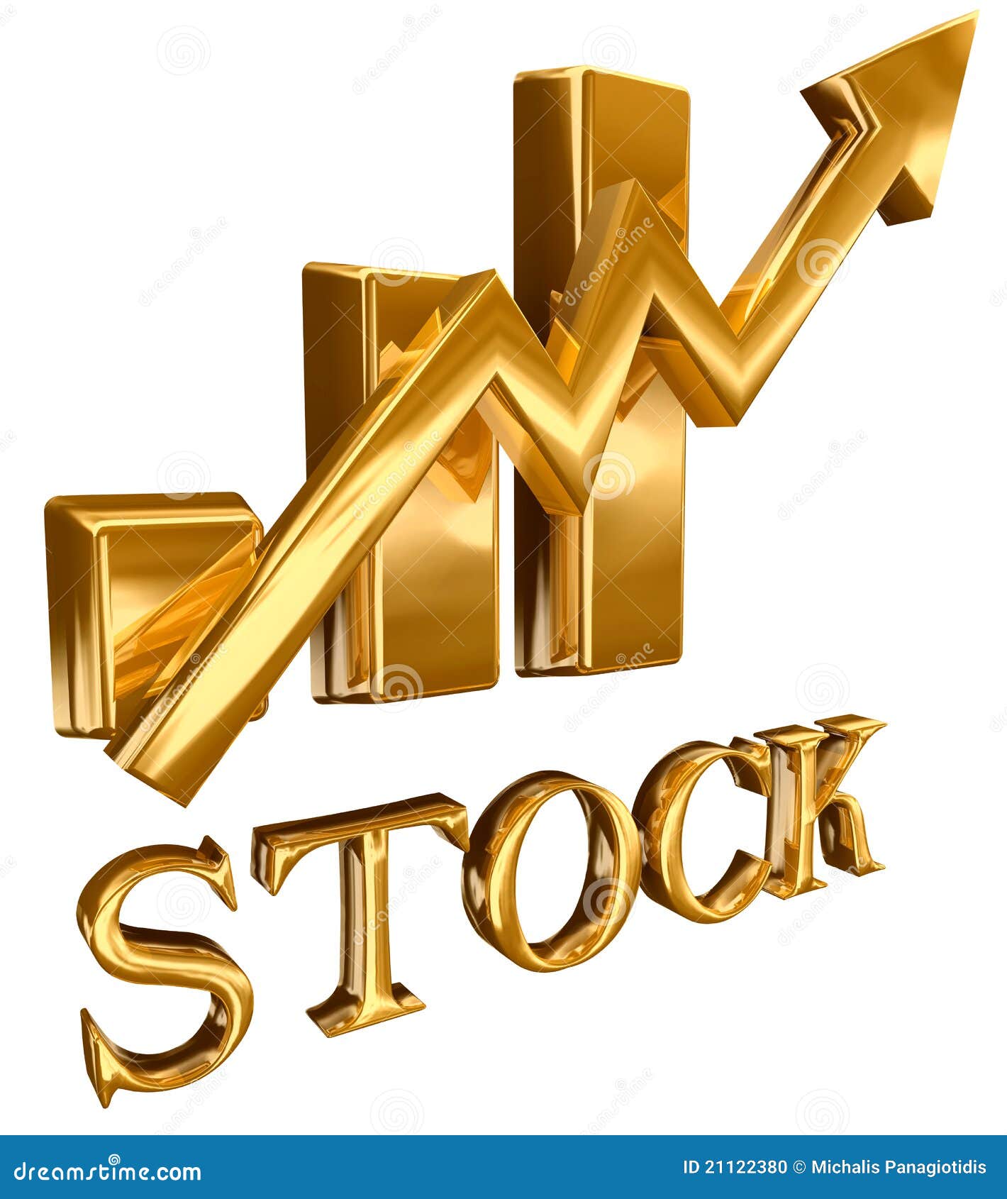 3d Gold Diagram Arrow Chart Royalty-Free Stock Photography ...