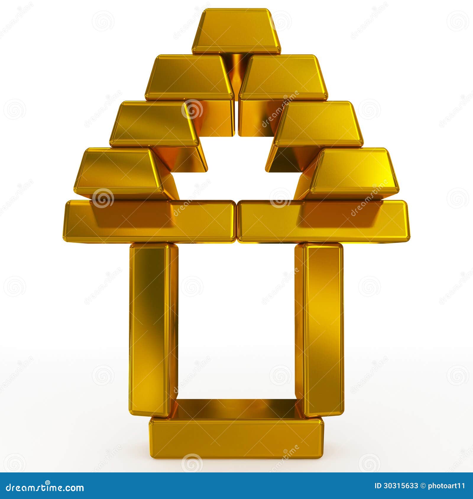 Gold bars structure stock illustration. Illustration of structure ...