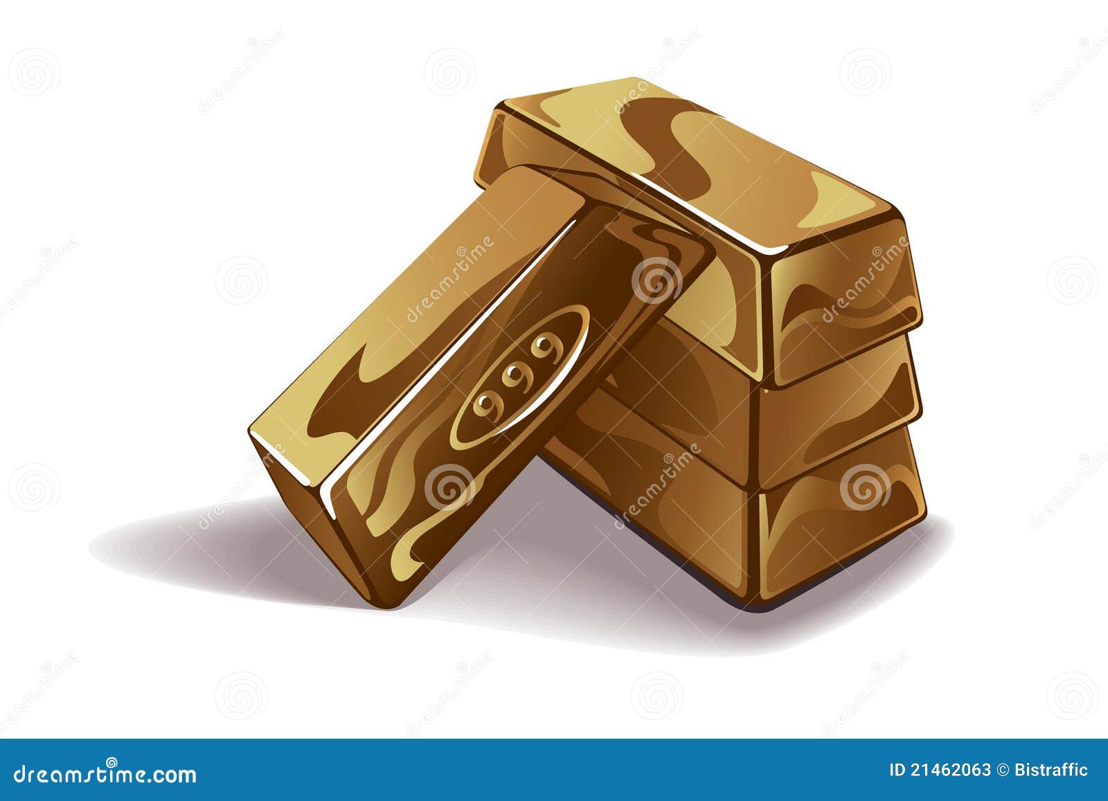 Gold Bars Vector Illustration Stock Vector - Illustration of bars ...
