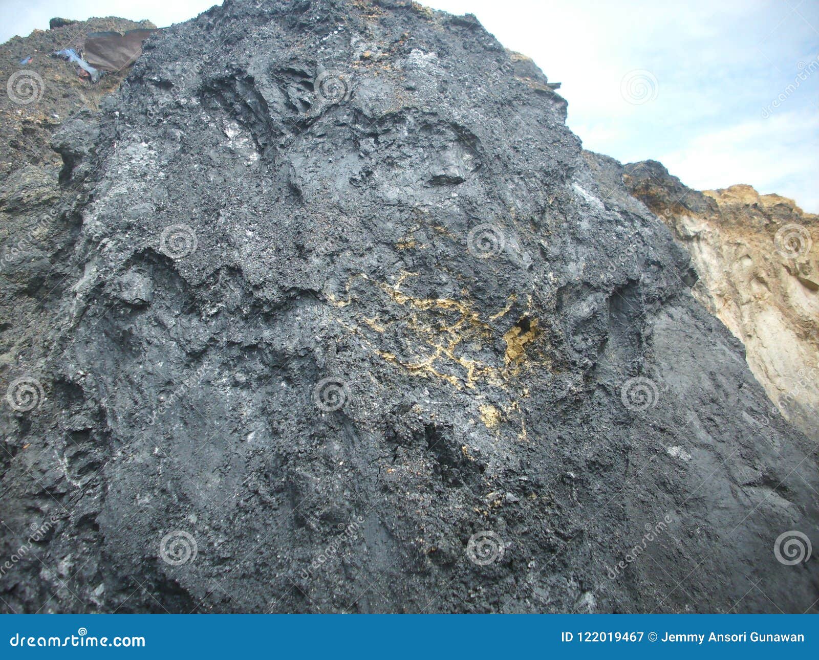 Gold based coal stock image. Image of coal, volcanic - 122019467