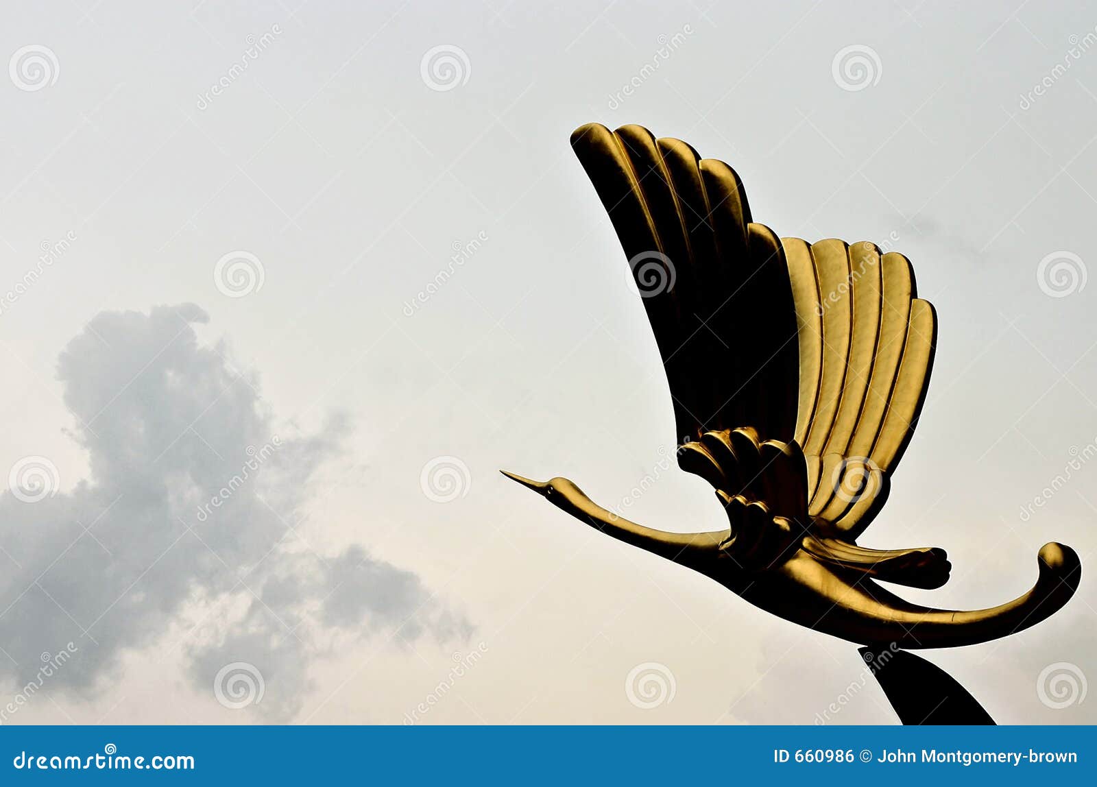 Gold bird statue stock photo. Image of business, sculpture - 660986