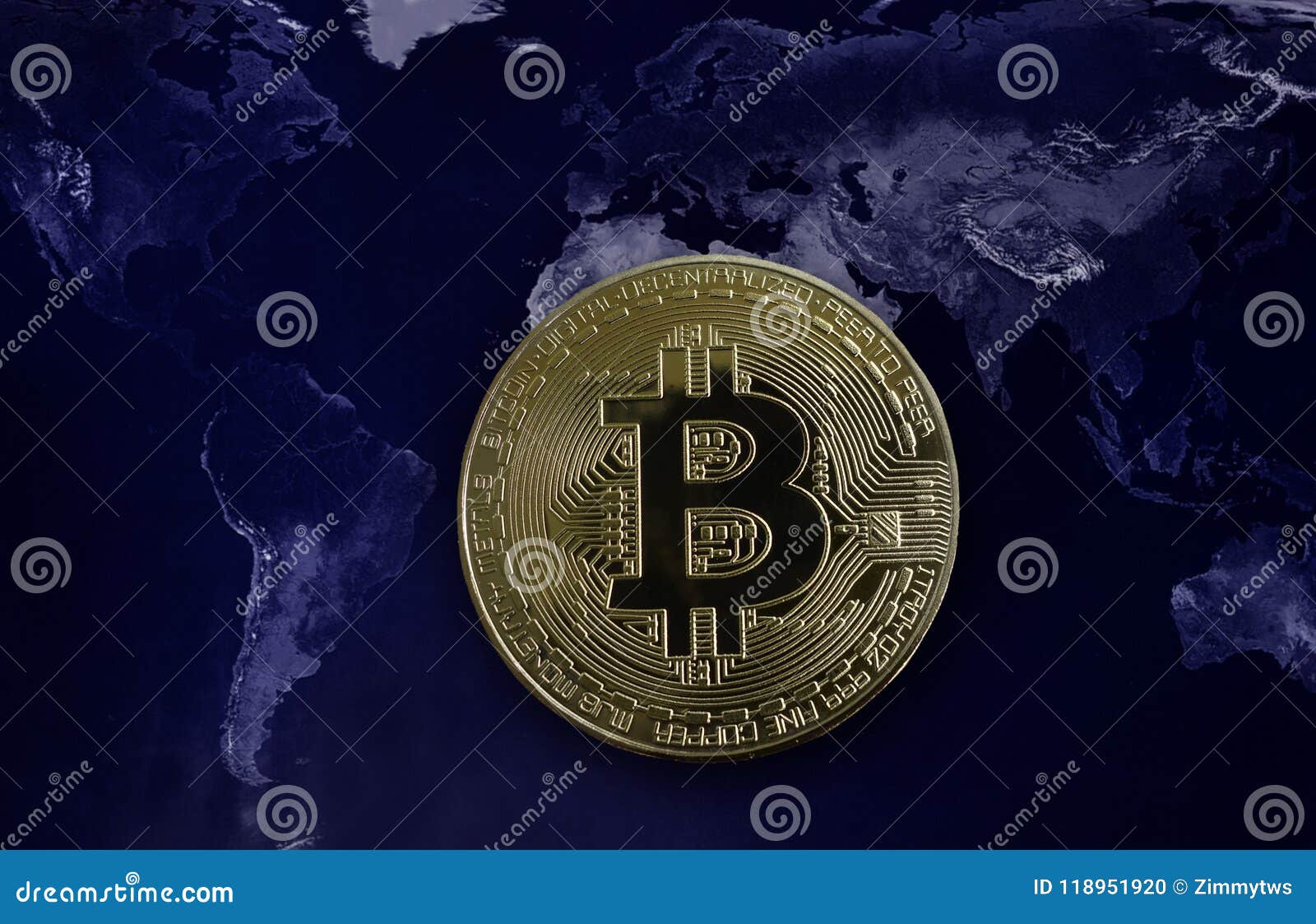 Bitcoin global concept stock photo. Image of crypto - 118951920