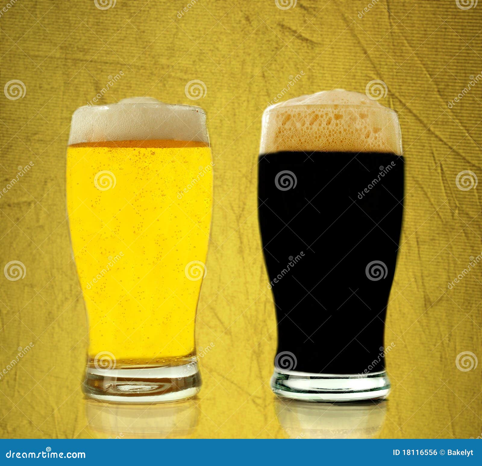 Gold and black beer stock photo. Image of vector, reflection - 18116556