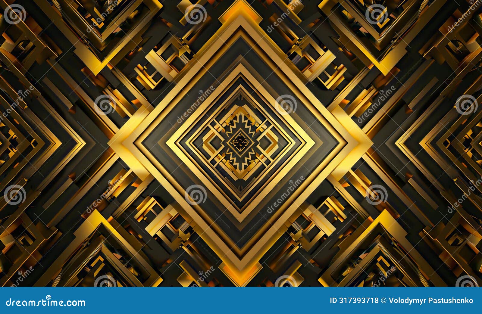 A Gold and Black Geometric Background Stock Photo - Image of background ...