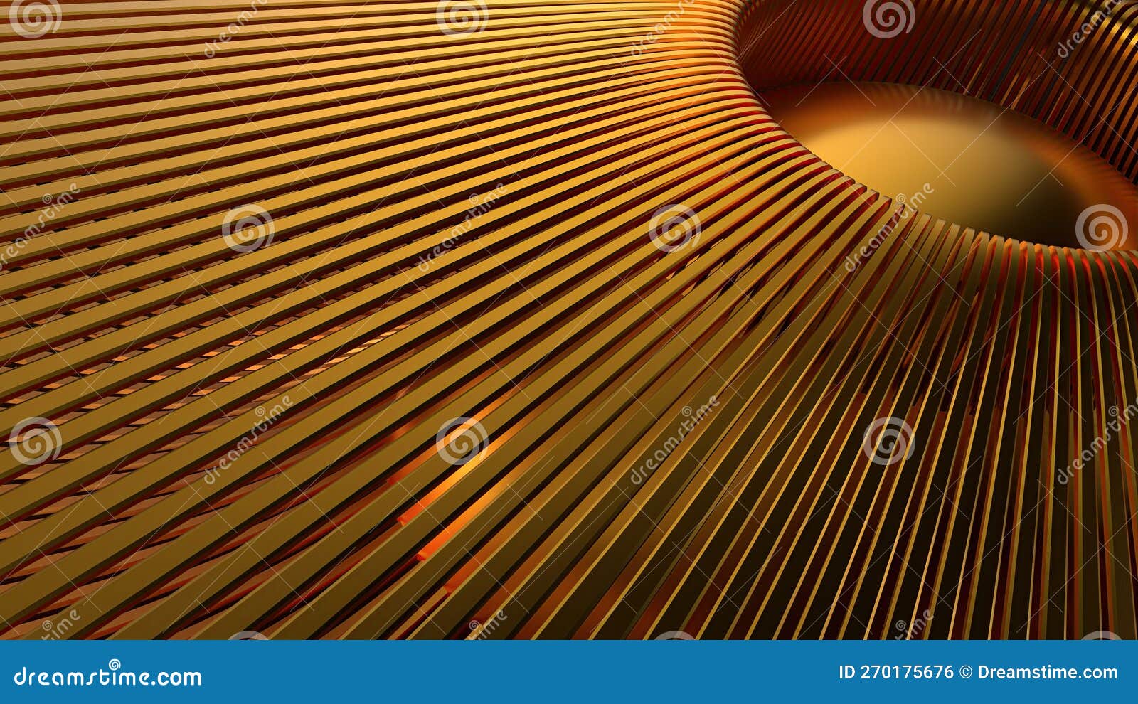 Gold and Black Metal Diagonal Lines and Spherical, Dramatic, Modern and ...