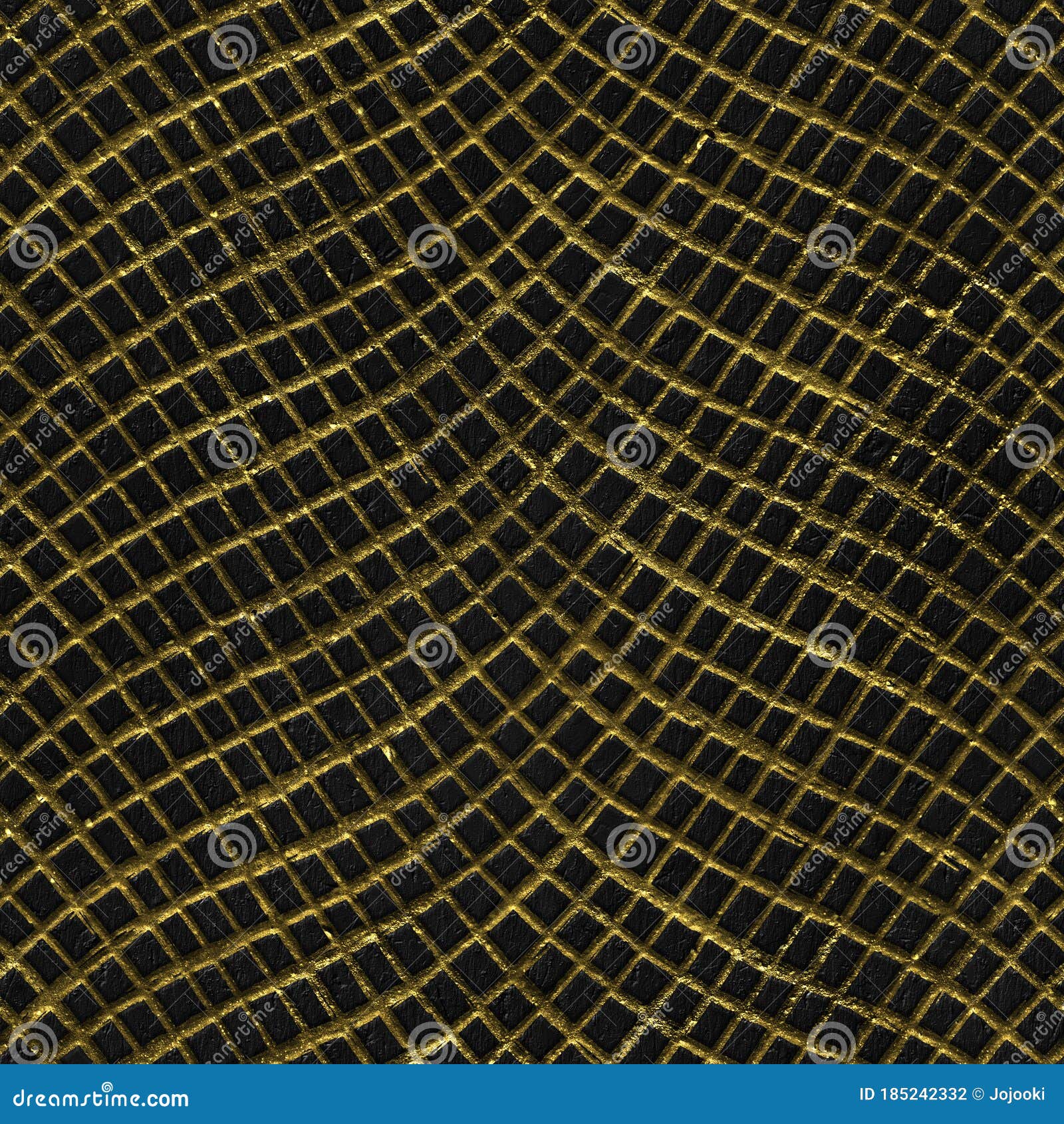 Gold and Black Seamless Texture with Relief Pattern, Waves Pattern, 3d ...