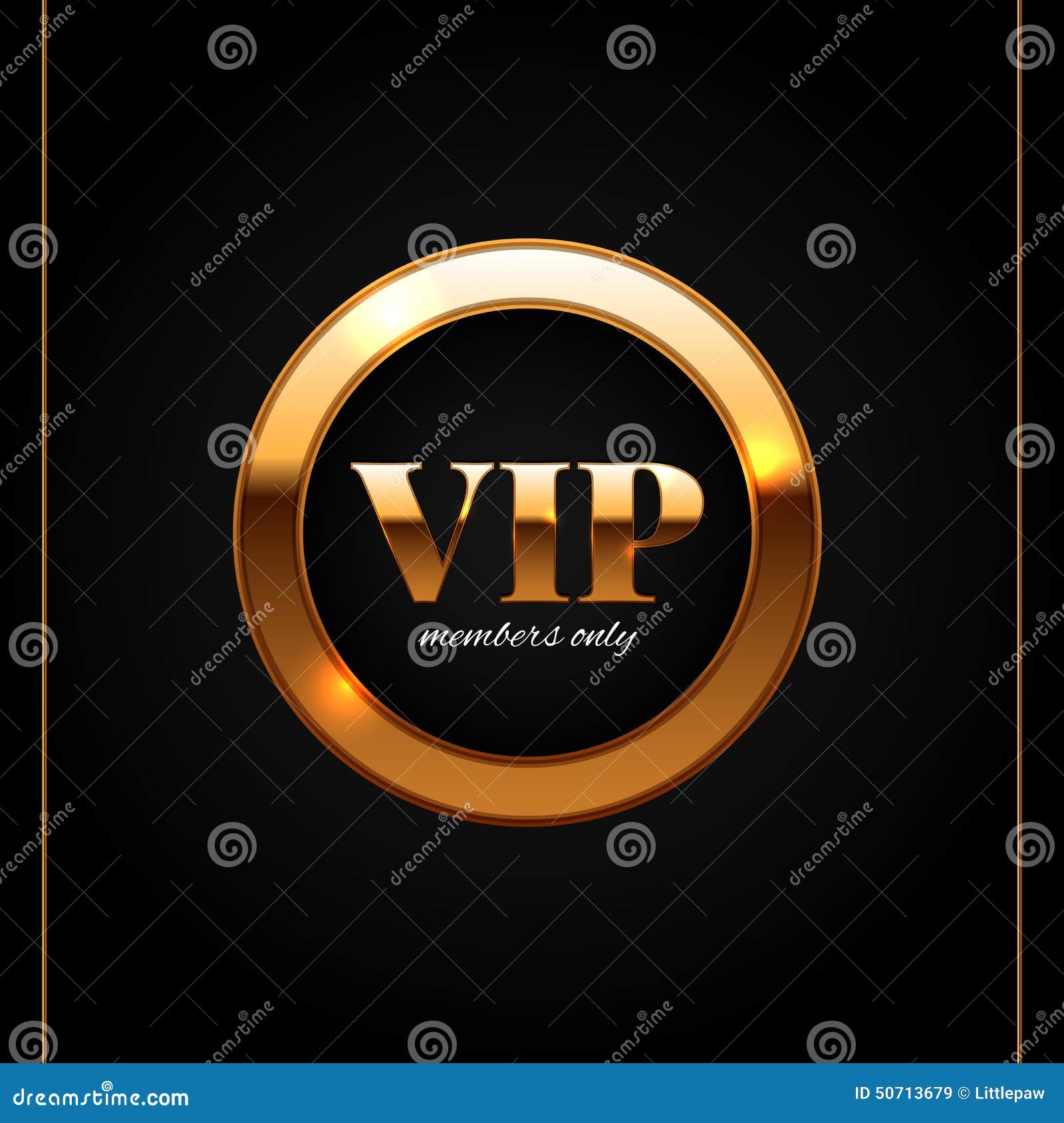 Gold and Black Vip Label Shiny Vector Illustration Stock Vector ...