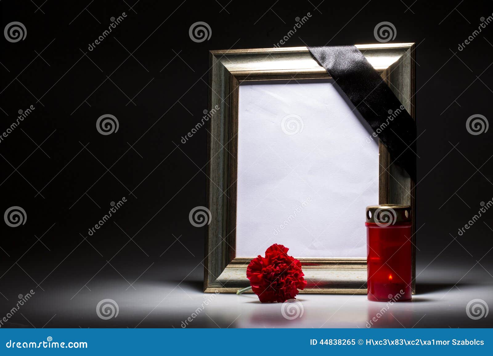Blank Mourning Frame For Sympathy Card Stock Photography ...