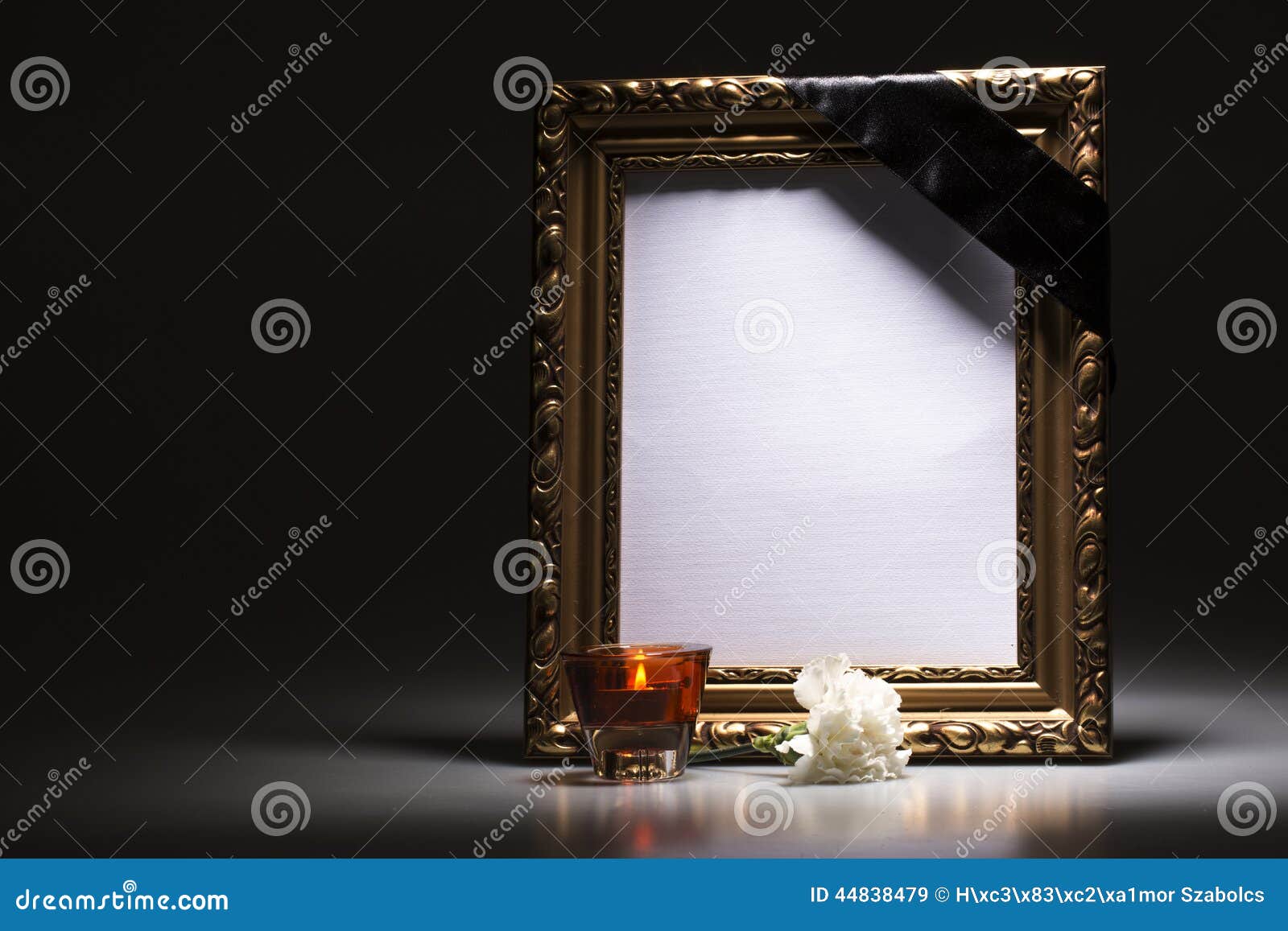Blank Mourning Frame For Sympathy Card Royalty-Free Stock Image ...