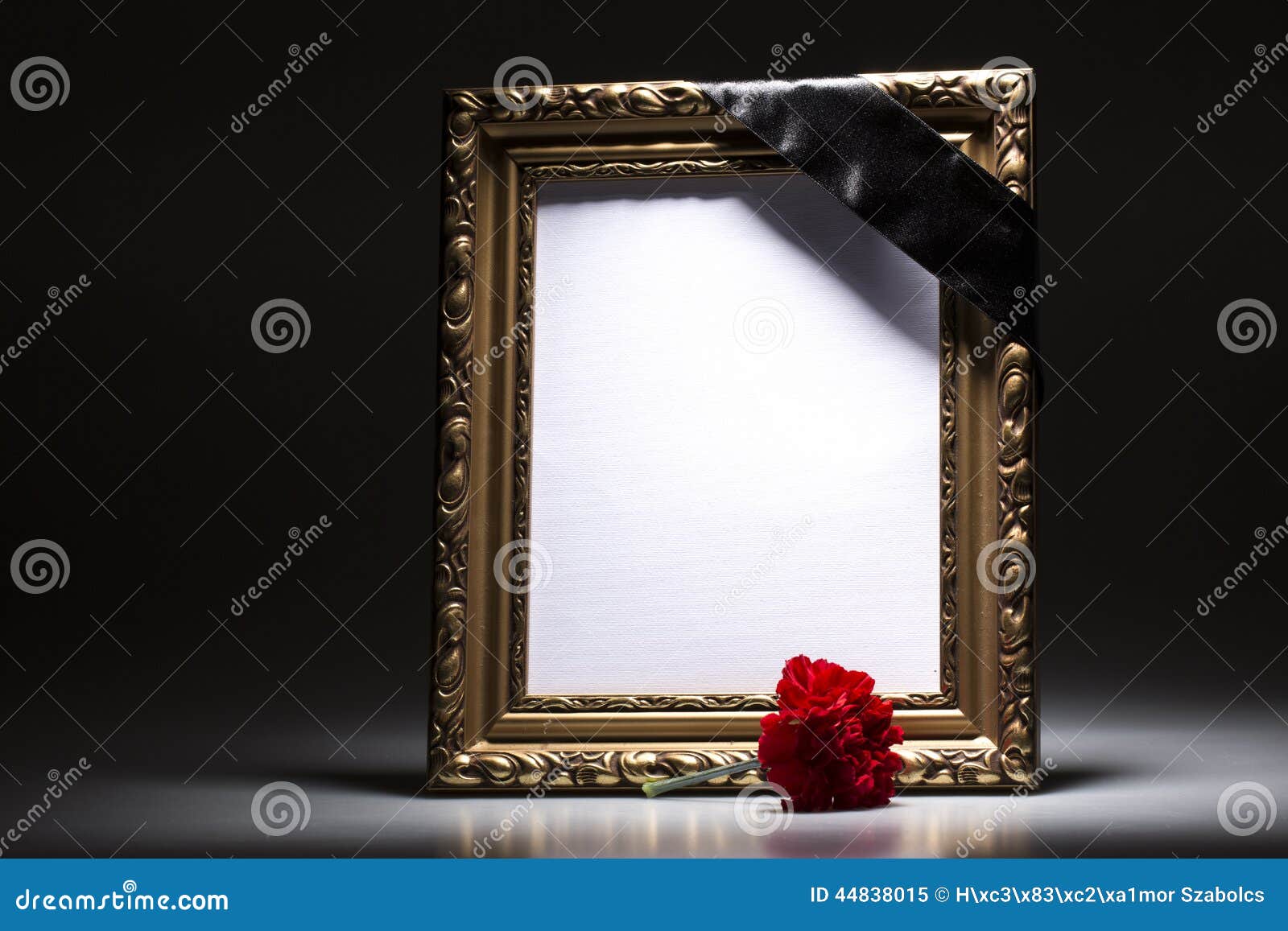 Blank Mourning Frame For Sympathy Card Royalty-Free Stock Image ...